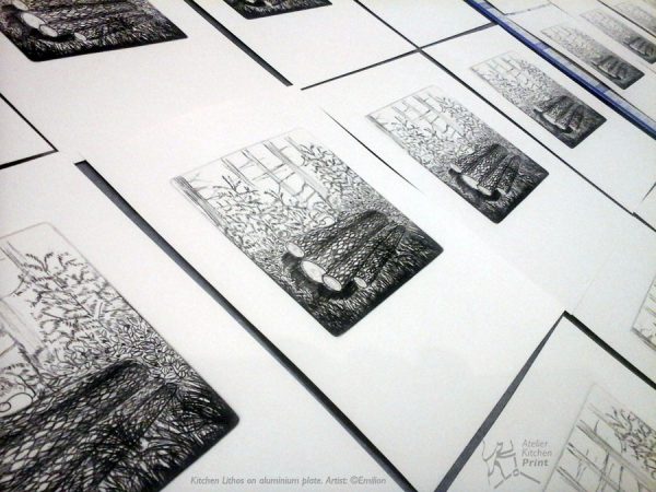 Kitchen Litho on rigid aluminium plate and marble. Full color English ...