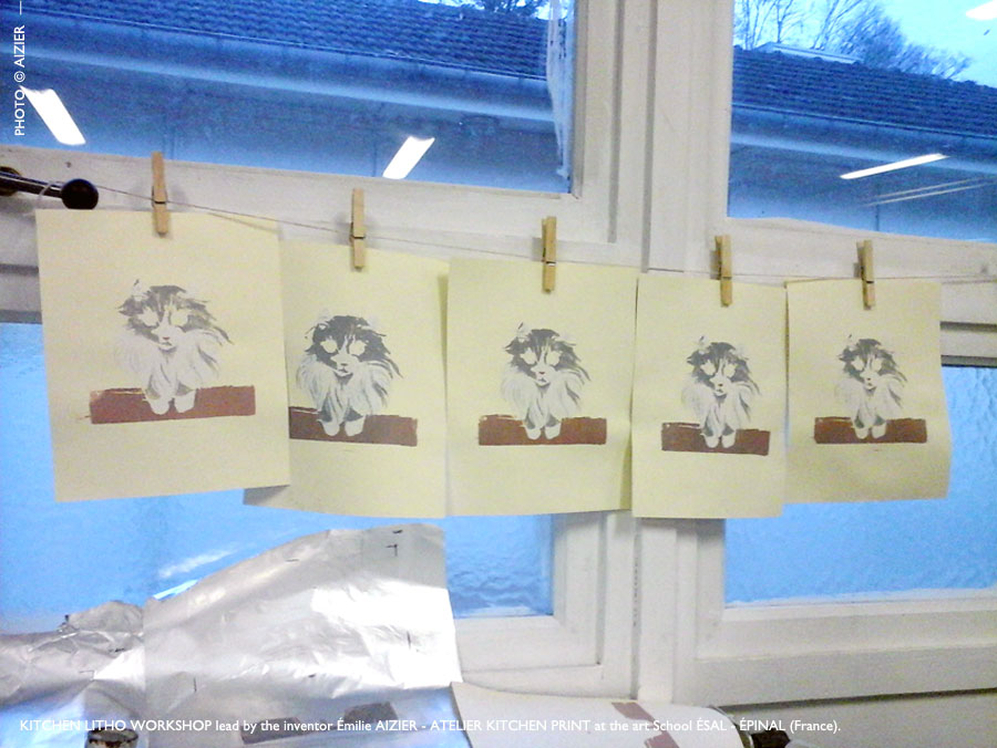 Kitchen Litho Workshop à l’École Supérieures d’Art de Lorraine, site d ...